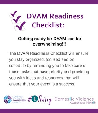 Special Announcement: #DVAM2019 Readiness Checklist